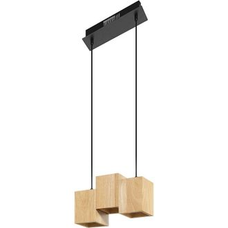 Ledvance Smart+ WiFi-Pendelleuchte decor Wood, 21W, 1950lm, regulierbares Wei&szlig;licht (3000K bis 6500K), dimmbar, FSC-zertifiziertes Holz, steuerbar per App