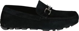 Ferragamo Homme, Chaussures, Noir, Taille: 42 1/2 EU Salamanca Mocassins