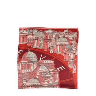 Inou&iuml; Editions Echarpe ROMA imprim&eacute;e en soie m&eacute;lang&eacute;e