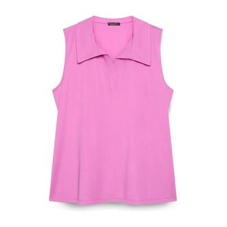 Fiorella Rubino Jersey-Oberteil mit Polokragen - - Tops - Damen - Rosa - S