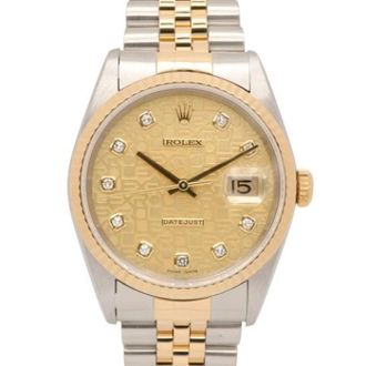 Rolex Montre bracelet Datejust vintage doccasion - Homme - Pre-owned - Jaune - Taille: ONE Size