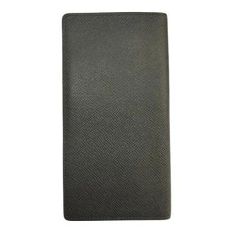 Louis Vuitton Portefeuille long pr&eacute;-poss&eacute;d&eacute; Taiga (bi-pli) - Homme - Pre-owned - Gris - Taille: ONE Size