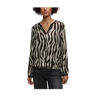 Street One Femme, Blouses et Chemises, Multicolore, Taille: 34 FR Blouse en Viscose au Design &Eacute;l&eacute;gant