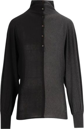 Jacquemus Polo en maille Losange - Femme - Tops - Noir - Taille: 40 FR