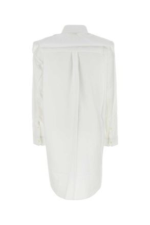 Y / Project Womens Y Project Chain Shirt Dress White Organic Cotton
