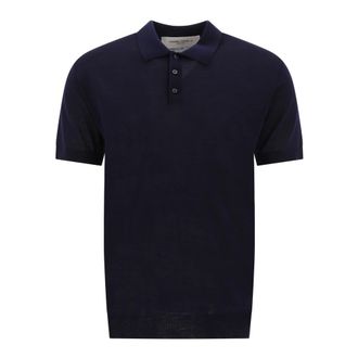 Golden Goose Merino-Woll-Poloshirt - - Tops - Herren - Schwarzk - S