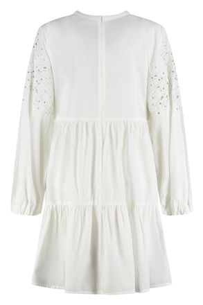 Pinko Womens Andromeda Cotton Mini Dress White