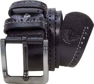 Rock Creek Designer Herren Leder G&uuml;rtel Echt Leder Herreng&uuml;rtel Breit Jeansg&uuml;rtel Anzugg&uuml;rtel B&uuml;ffelleder Accessoires G-012 Schwarz 105