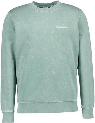 Pepe Jeans London Herren Pullover grün Baumwolle unifarben