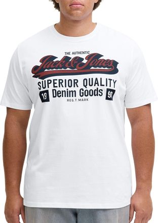 Jack & Jones Jjelogo Tee Ss Oneck 2 Col Aw25 Noos Pls - Plus Size