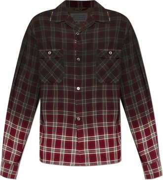 Maison Margiela Homme, Chemises, Multicolore, Taille: S Checked Pattern Shirt