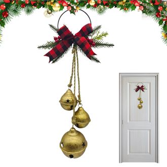 Generico Glocke: rustikale Baumhaken mit dekorativen Glocken aus Metall, lange Lebensdauer, zuverl&auml;ssige Weihnachtsdekoration, Winter, Hochzeit, Neujahrsfeier