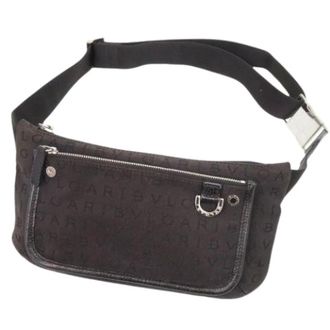 Bulgari Pre-owned Vintage Canvas Sling Bag - - Pre-owned - Herren - Schwarzk - ONE SIZE