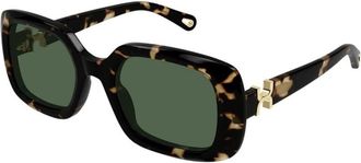 Chlo&eacute; Femme, Accessoires, Brun, Taille: 53 MM Lunettes de soleil rectangulaires