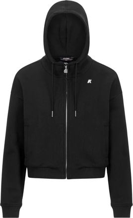 K-Way Femme, Sweatshirts et sweats &agrave; capuche, Noir, Taille: 44 FR Zip-throughs