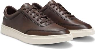 BOSS Homme Kieran_Tenn_buox Baskets de Tennis, Marron foncé, 42 EU