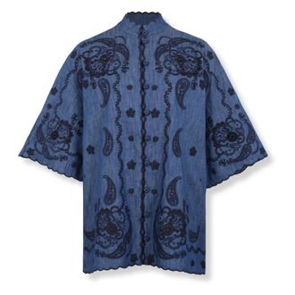Zimmermann Aster Besticktes Denimhemd - - Blouses & Shirts - Damen - Blau - S