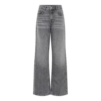 Bruuns Bazaar Femme, Jeans, Gris, Taille: 36 FR Wide Jeans