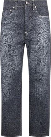 Roberto Cavalli Homme, Jeans, Noir, Taille: W34 Baby Jaguar Print Jeans