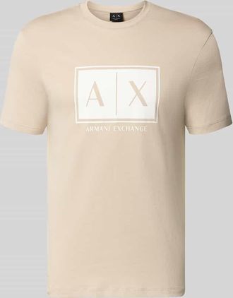 A|X Armani Exchange T-Shirt mit Logo und Rundhalsausschnitt