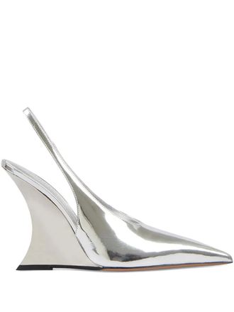PARIS TEXAS Nina Slingback-Pumps - Silber