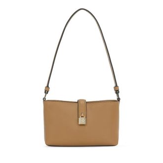 Karl Lagerfeld Portemonnaie - K/AUTOGRAPH SCHULTERBEUTEL MIT VORH&Auml;NGESCHLOSS - Gr. unisize - in Beige - f&uuml;r Damen