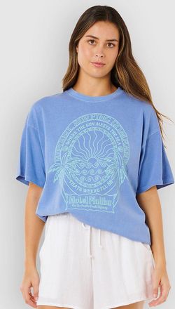 Rip Curl Hotel Malibu Heritage T-Shirt cornflower blue