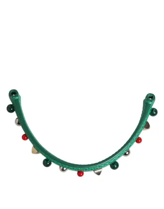 Dolce & Gabbana Embellished Leather Shoulder Bag Strap - Green