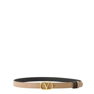 Valentino Garavani VLogo Signature Wendeg&uuml;rtel - - Accessories - Damen - Beige - 85 CM