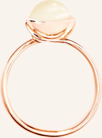 Tamara Comolli Tamara Comolli Ring Ring Bouton Small Moonstone Sand/White Aus 18k Ros&eacute;gold Sand Mondstein rosegold