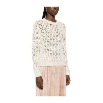 Fabiana Filippi Femme, Pulls, Blanc, Taille: 38 FR Maille ras du cou