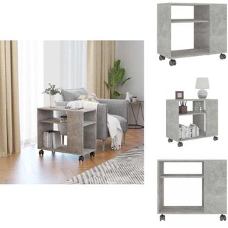 vidaXL Table dappoint Gris b&eacute;ton 70x35x55 cm Bois ding&eacute;nierie - Table Dappoint - Meuble Dappoint - Table Basse - Table Design - Table En Bois