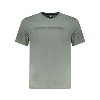 North Sails Maritimer Geist Grnes Baumwolle Herren T-Shirt - - Tops - Herren - Gr&uuml;n - 2XL