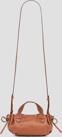 Gerard Darel Mini sac &agrave; main en cuir - MICRO 24 - Tan