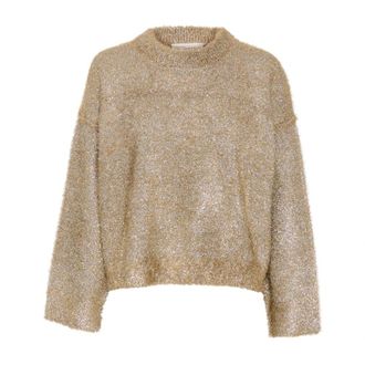 Karen by Simonsen Femme, Pulls, Gris, Taille: 42 FR Pull en Tricot Doux Simply Taupe