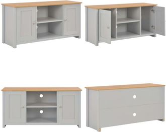 vidaXL Vidaxl - TV-Schrank Grau 120x39x58 cm - tv Schrank - Holz Sideboard - Wohnzimmerschrank - Fernseher Standregal - Regal Grau - Home & Living