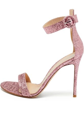 Gianvito Rossi Sandalen mit Kn&ouml;chelriemen - Rosa