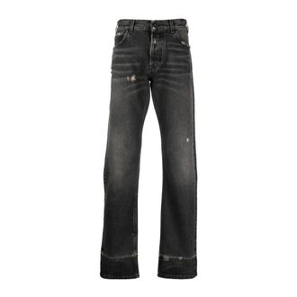 Marcelo Burlon Stone Jeans Straight Schwarz Baumwolle Casual - - Jeans - Herren - Schwarzk - W33