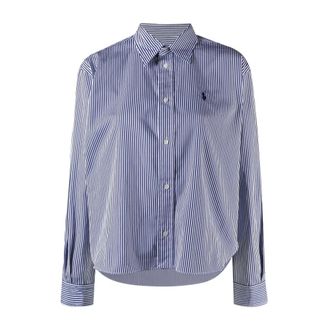Polo Ralph Lauren Gestreiftes- klassisches Button-Up-Hemd mit Kragen - - Blouses & Shirts - Damen - Blau - XL