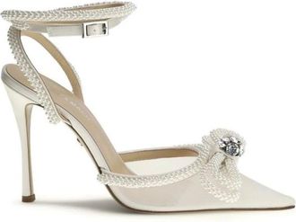 Mach & Mach Mach & Mach, Femme, Chaussures, Blanc, Taille: 37 1/2 EU Escarpins &agrave; talons hauts en soie