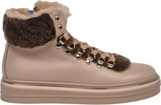 Baldinini Lederschaftsstiefel nude - - Shoes - Damen - Beige - 36 EU
