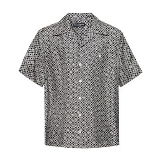 Dolce & Gabbana Seidenhemd mit geometrischem Muster - - Shirts - Herren - Mehrfarbig - L