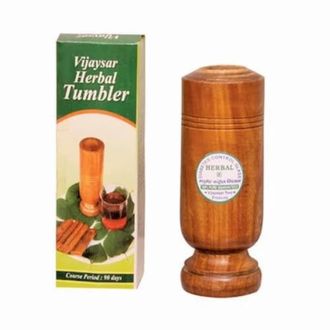Generic PR International Vijaysar Kr&auml;uterglas Ayurvedisches Holzglas f&uuml;r gesundheitliche Vorteile