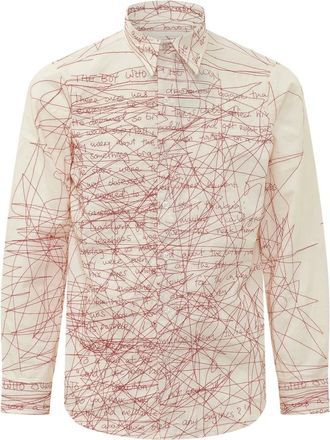 KidSuper Studios Homme, Chemises, Multicolore, Taille: S Manuscrip Shirt