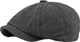 Generic Béret rayé 2026 pour femme et homme, design classique, accessoire de mode décontracté, parfait avec costumes printemps, automne, usage quotidien, Noir