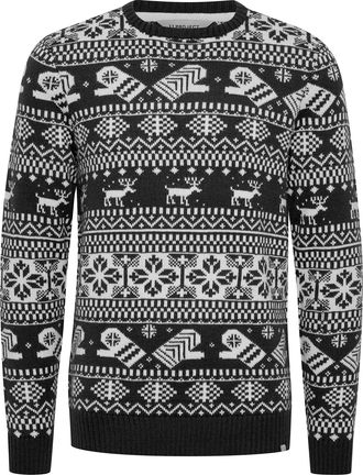 11 Project PRUwe Herren Weihnachtspullover Strickpullover, Größe:2XL, Farbe:Dark Navy (194013)