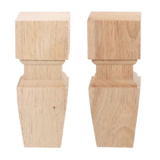 Valiclud SOIMISS 2 St&uuml;ck Massivholz M&ouml;belbeine 15cm Hoch Stabile Sofabeine im Landhausstil f&uuml;r Sofa Schrank Tisch Unbehandelte Holzm&ouml;bel St&uuml;tzf&uuml;&szlig;e mit Bodensch
