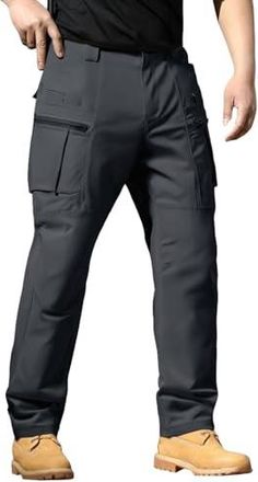 Generic Pantalon de surv&ecirc;tement l&eacute;ger pour homme pour l&eacute;t&eacute; et le printemps, taille &eacute;lastique, coupe ample, confortable et d&eacute;contract&eacute;, Noir, XXL