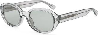 Generic Lunettes De Soleil R&eacute;tro Rondes Polaris&eacute;es &Agrave; Grande Monture For Hommes Et Femmes(Gray)