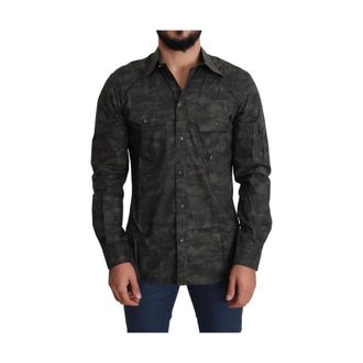 Dolce & Gabbana Multicolor Freizeithemd - - Shirts - Herren - Grau - XL